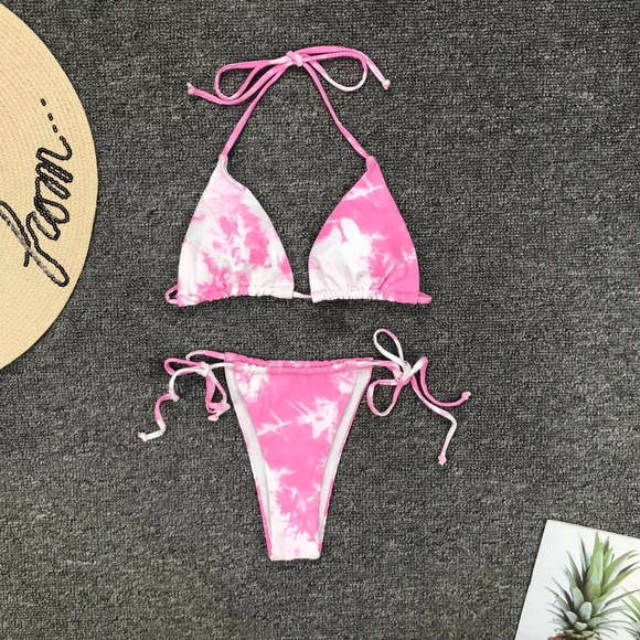 Swim | Diy Print Slide Triangle Brazilian Bikini Set | Poshmark